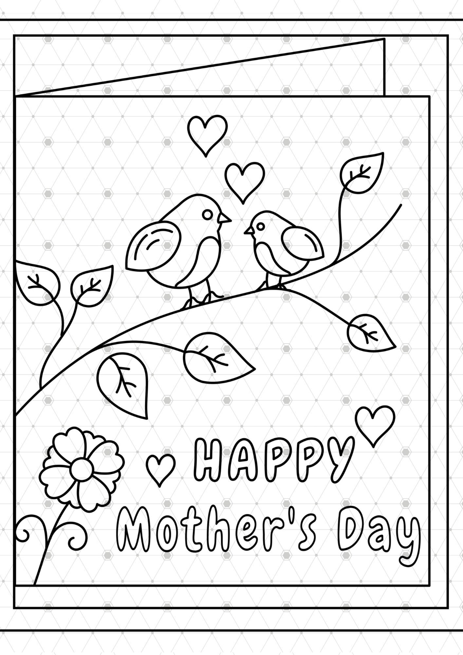 23 Mother's Day Coloring Pages | for Kids | Ages 3 - 5 | Instant ...