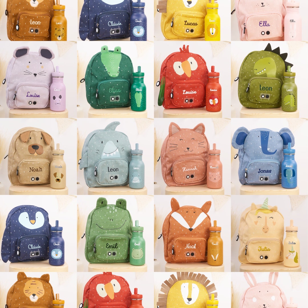 Personalized Children's Backpack SMALL With Name, Set Includes SMALL ...