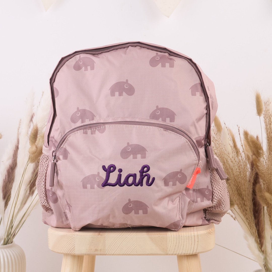 Hippo Children's Backpack Personalized With Name Donebydeer Children's ...