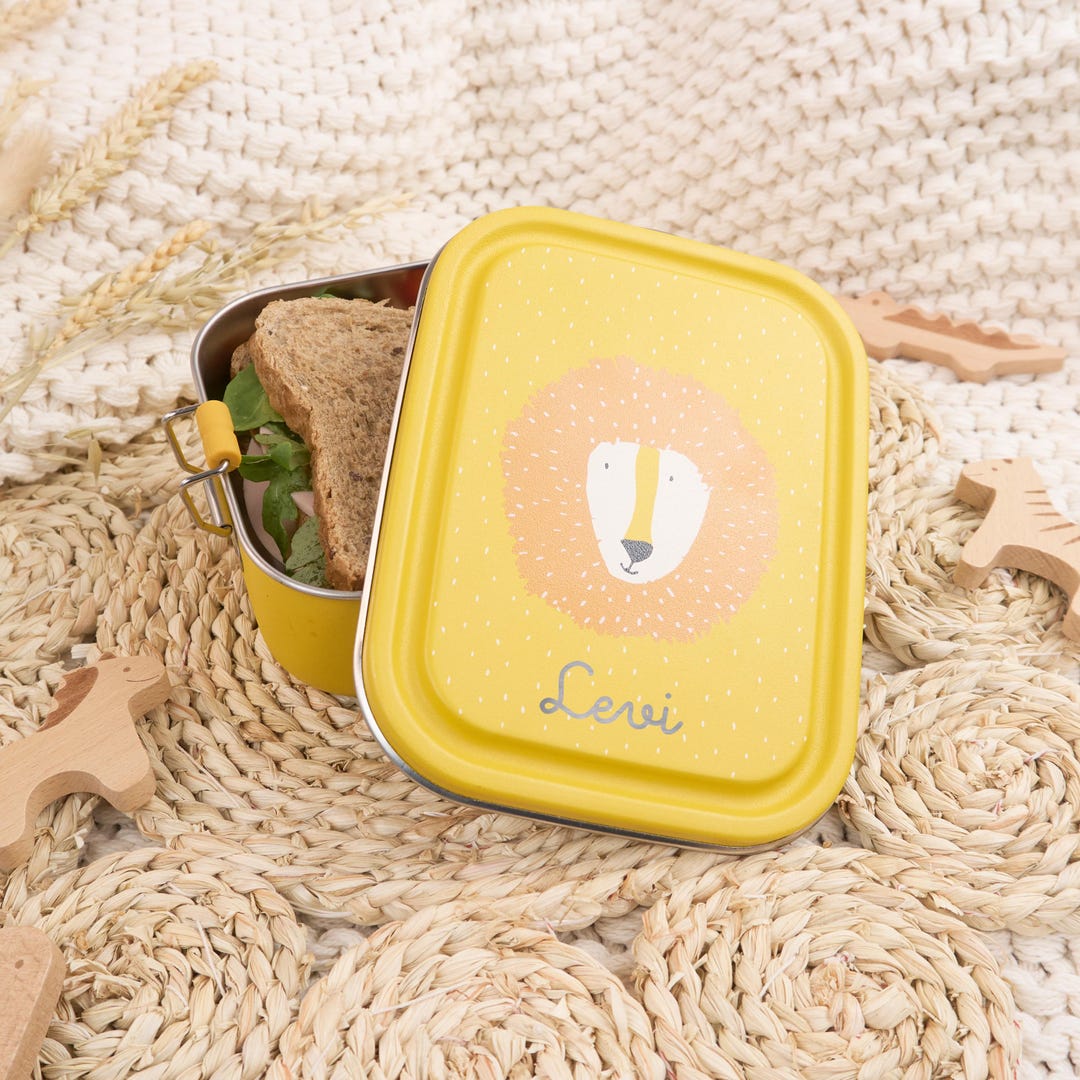 Kindergarten Lunch Box Personalized With Name Trixie Lunch Box Daycare ...