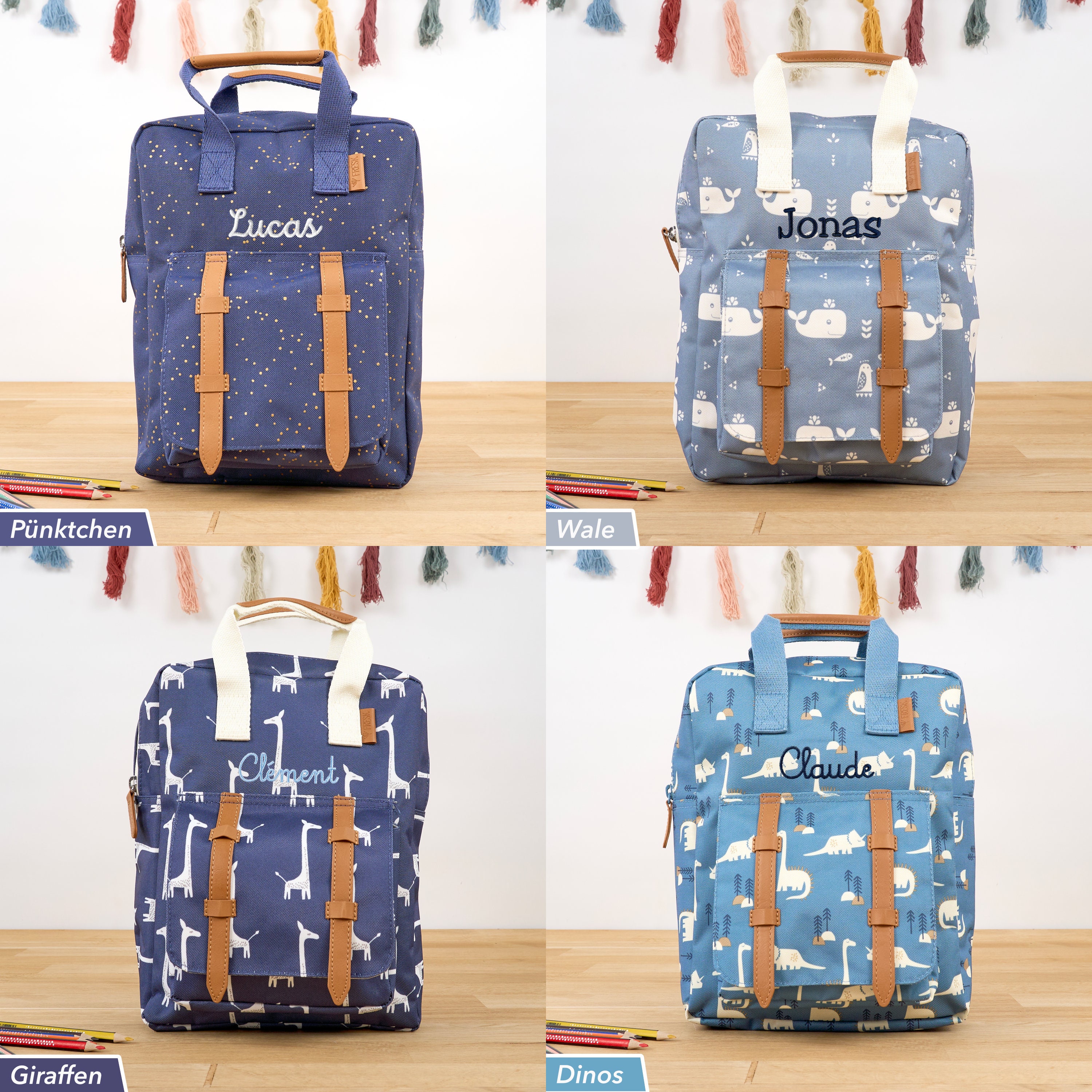 CHILDREN'S BACKPACK With Name for Daycare and Kindergarten ...