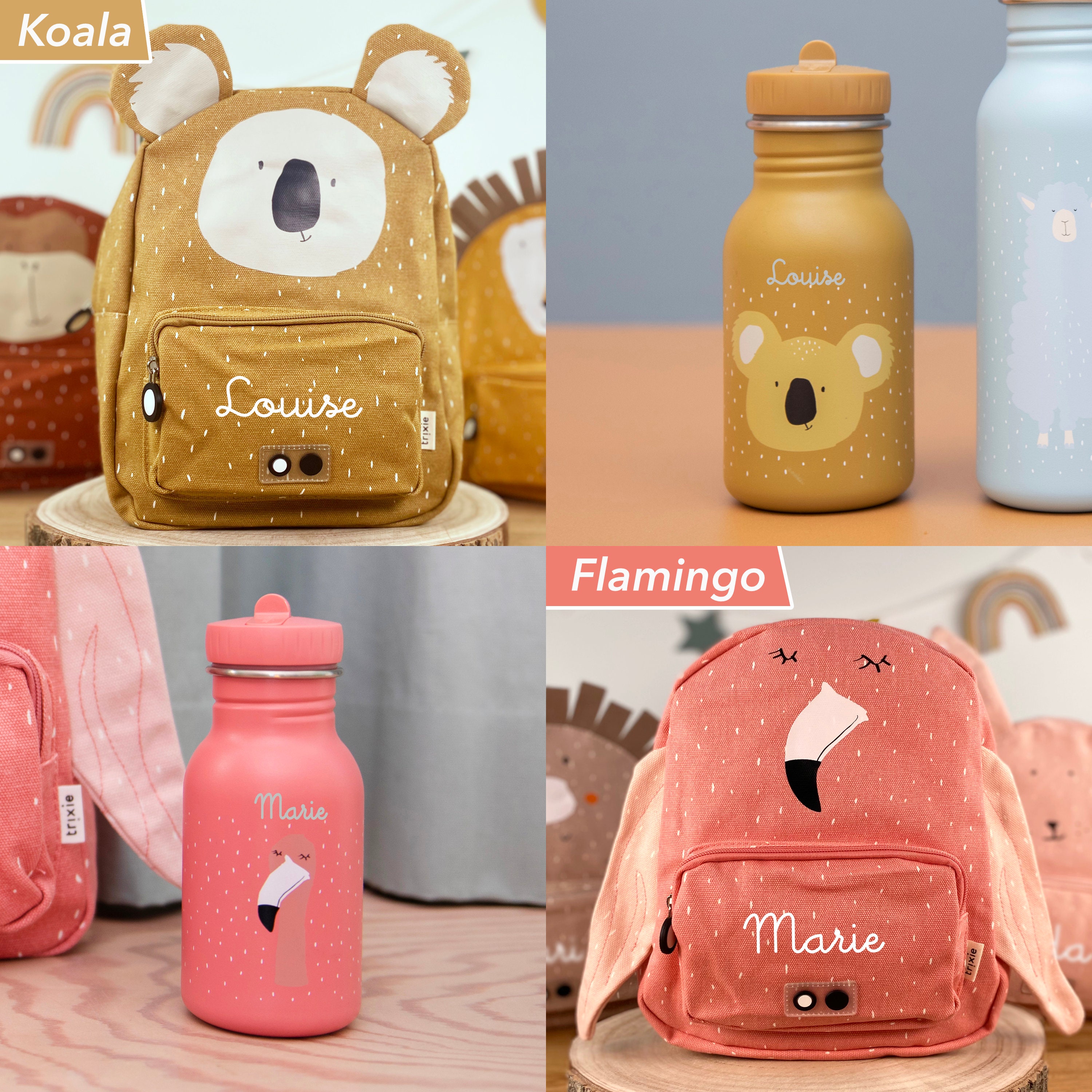 GIRLS KINDERGARTEN BACKPACK With NAME Personalized in Set With - Etsy