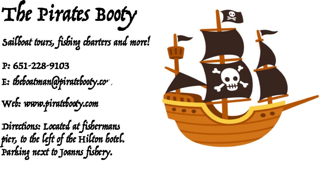 Sailboat/pirate/fishing/watercraft Business Card Template AI Files - Etsy