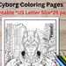 Cyborg Coloring Pages | for Kids and Adults | Digital Download - Etsy
