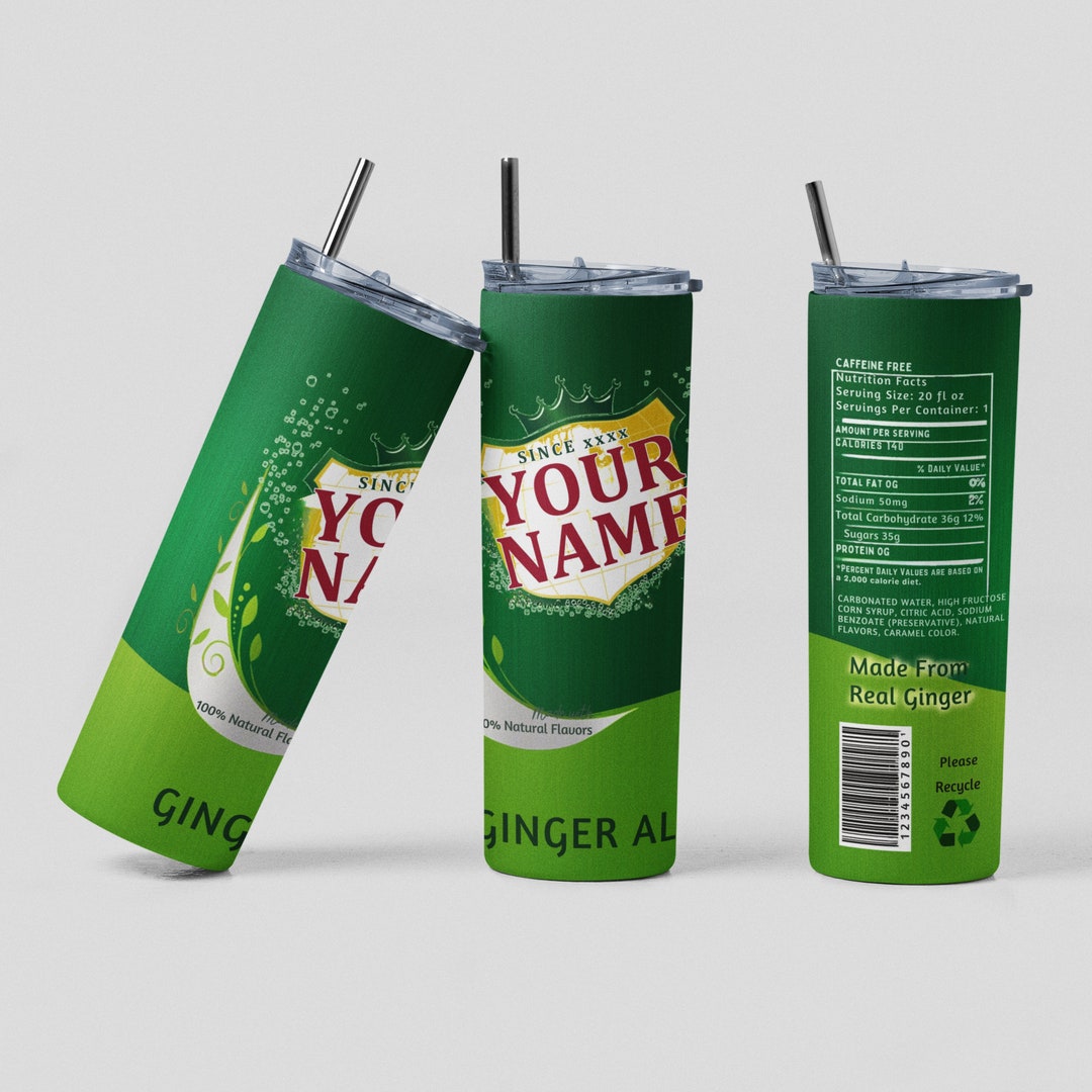 Personalized Soda (ginger Ale Inspired) Tumbler 20oz - Etsy