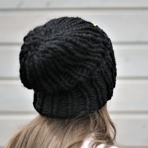 Super Big Head Beanie, Chunky Knit Hat, Slouchy Beanie, Oversized Hat ...