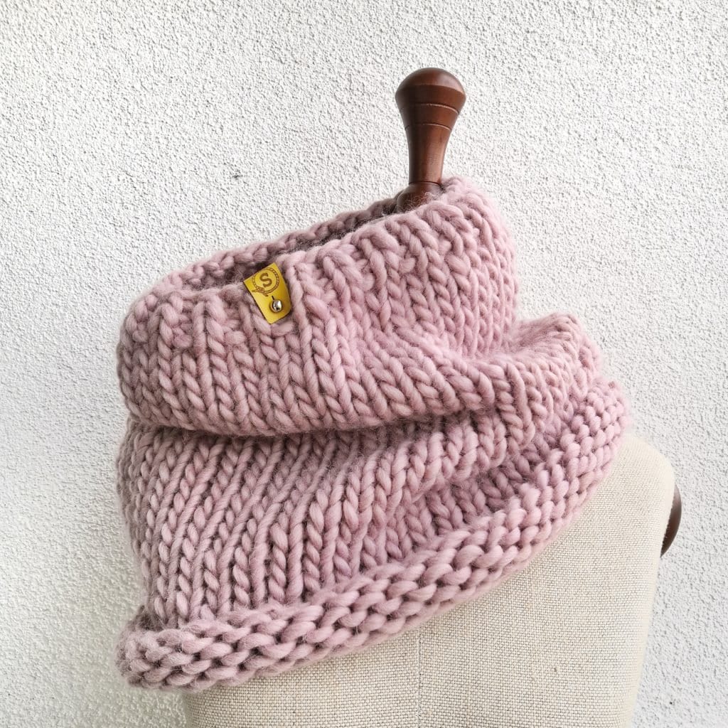 Hat Scarf Set Snood Scarf Slouchy Hat, Winter Set, Hand Knit Wool Scarf ...