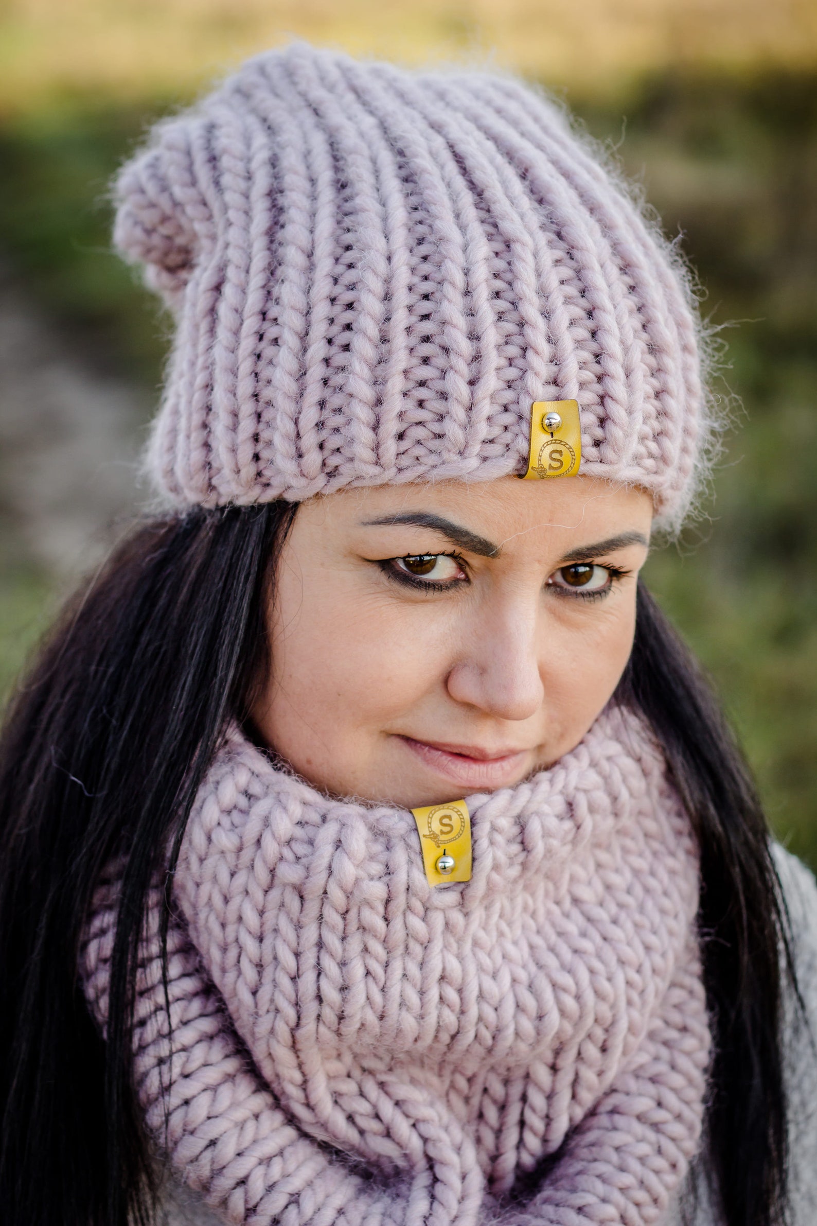 Hat Scarf Set, Wool Hat & Circle Scarf, Winter Set, Loop Scarf, Knitted ...