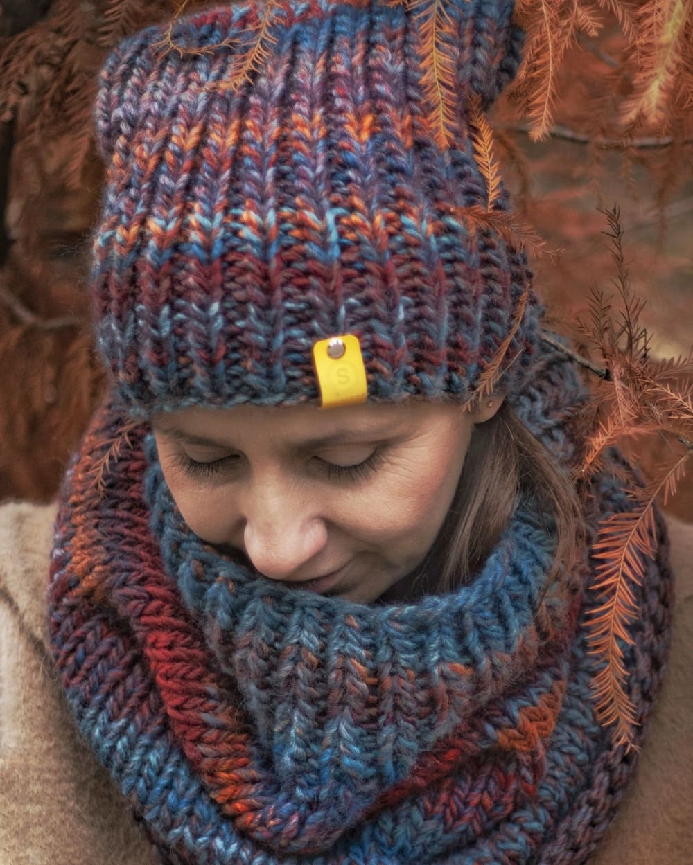 Colorful Beanie Hat, Knit Wool Hat, Winter Hat, Women Knit Hat, Women ...