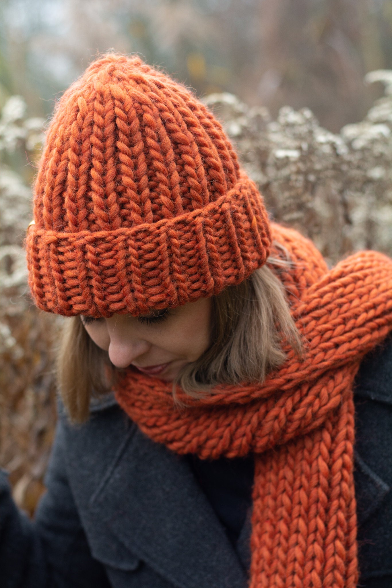 Hat Scarf Women Long Scarf Wool Scarf Two Piece Set Alpaca - Etsy