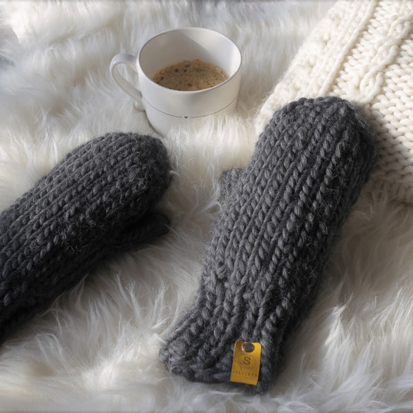 Mens Wool Mittens - Etsy