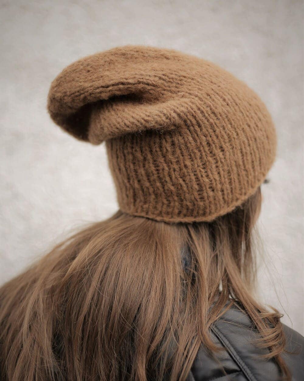 Hand Knit 100% Alpaca Hat Solid Colors Slouchy Hat Alpaca Wool Women ...