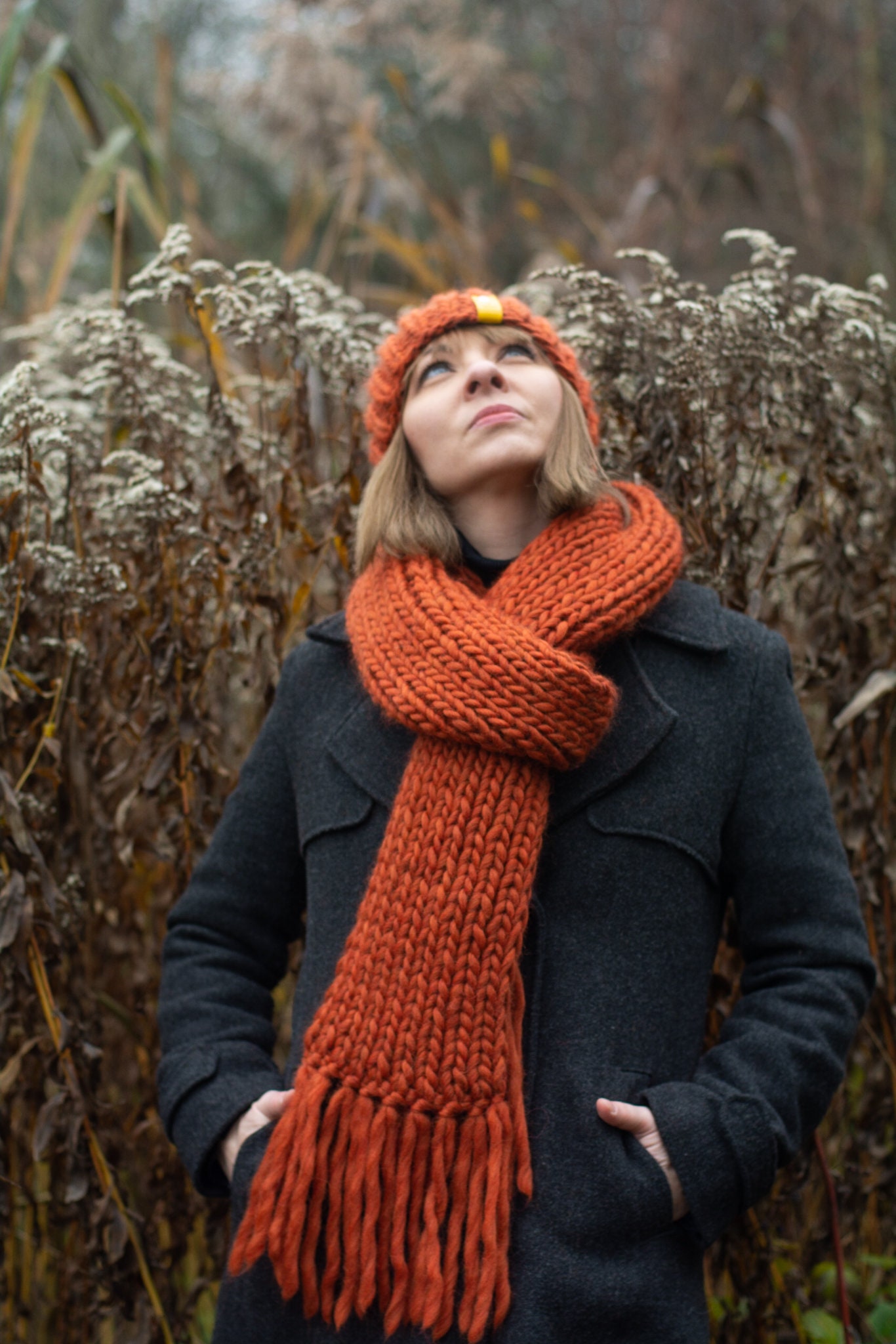 Hat Scarf Women Long Scarf Wool Scarf Two Piece Set Alpaca - Etsy