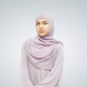 Premium Quality Korean Nida Plain Side Zip Abaya – Soft Lavender Grace ...