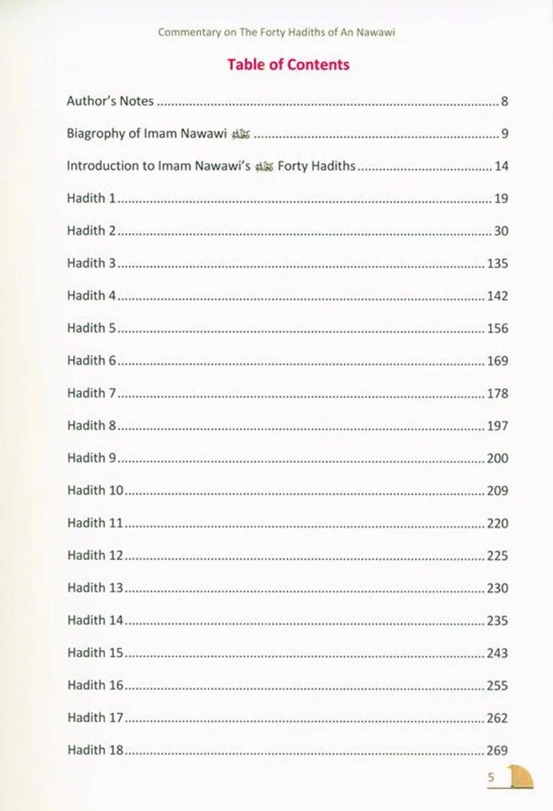 The 40 Hadith of Imam Nawawi - Etsy