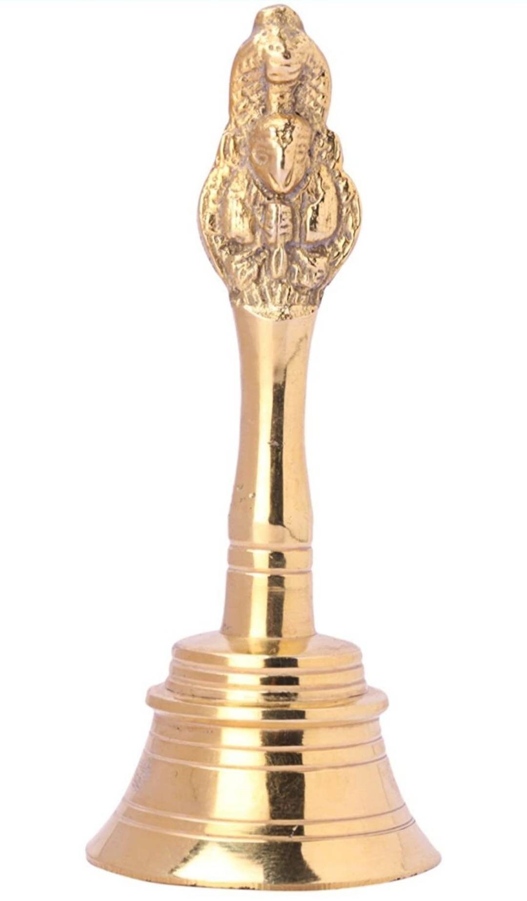 Brass Pooja Bell / Ghanti for Home Temple / Pooja Room Garuda - Etsy