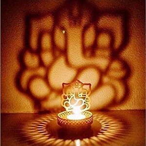 Ganesh Tea Light Candle Holder - Etsy