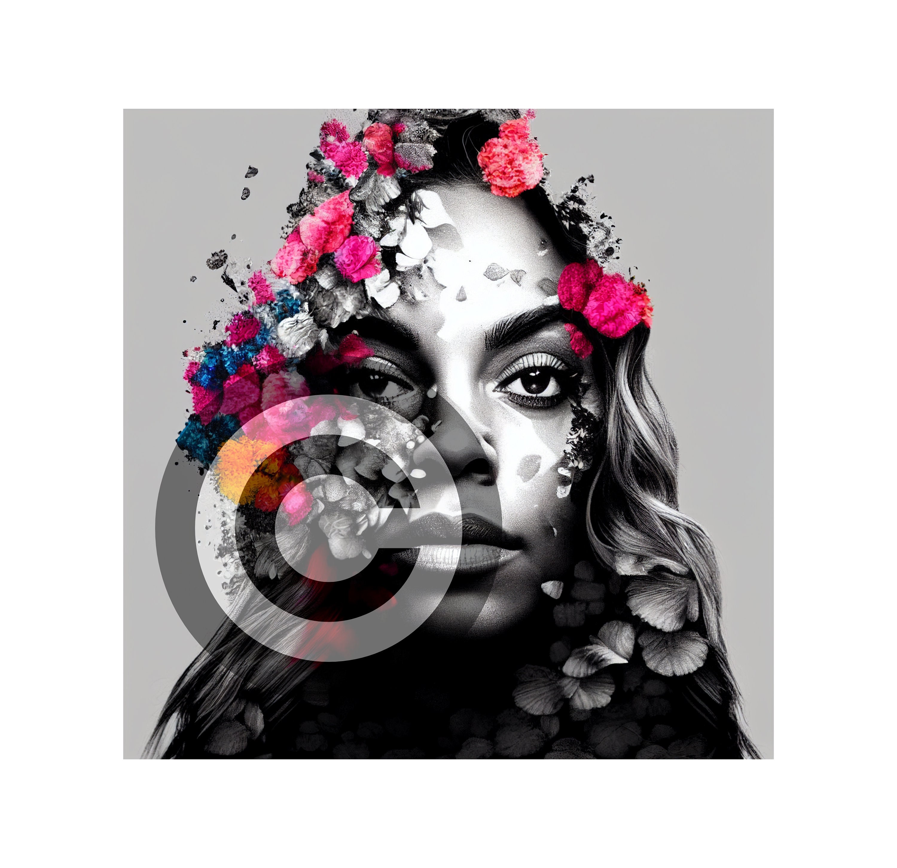 Beautiful Woman Artwork, Digital Download, Digital Print File ...