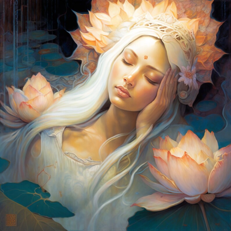 Goddess Lady Zen, Relaxing, Antistress Digital Download - Etsy