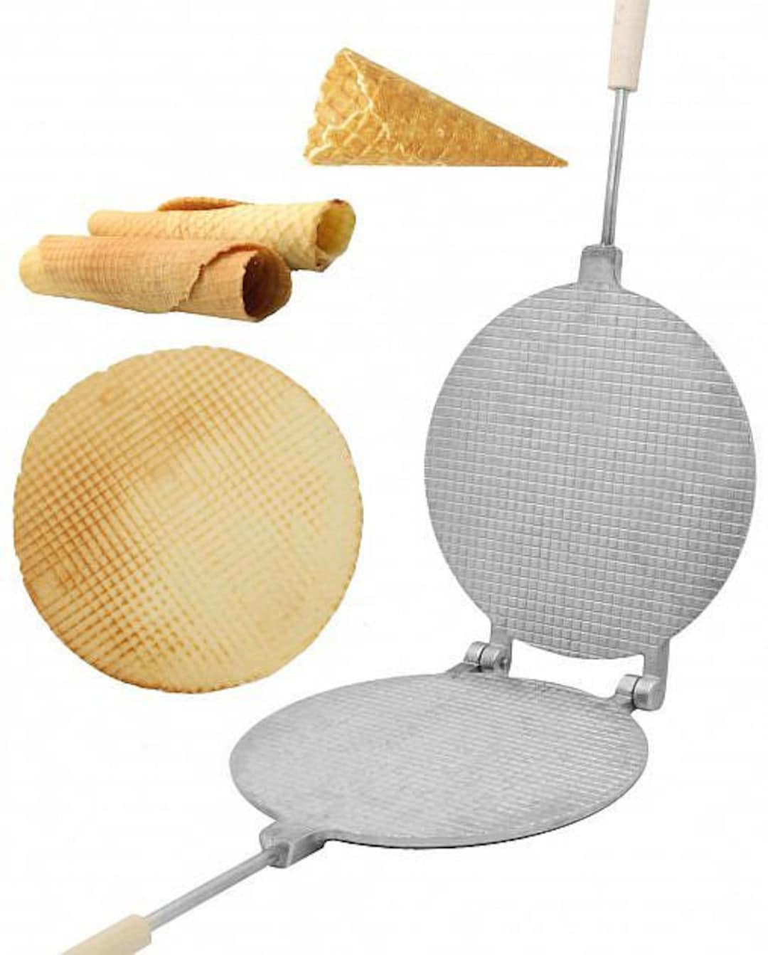 Waffle Maker Round Form Waffles Pastry Baking Cookies Form Mold Waffle ...