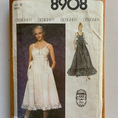 Tracing COPY of Vintage Simplicity 5361 Gunne Sax Sewing - Etsy Australia