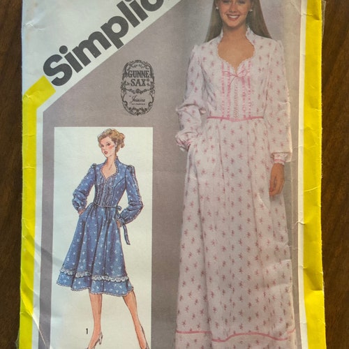 Tracing COPY of Vintage Simplicity 5361 Gunne Sax Sewing - Etsy Australia