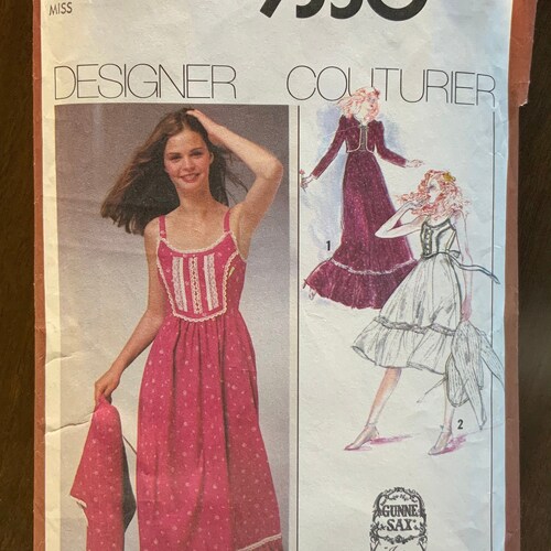 Tracing COPY of Vintage Simplicity 5361 Gunne Sax Sewing - Etsy Australia