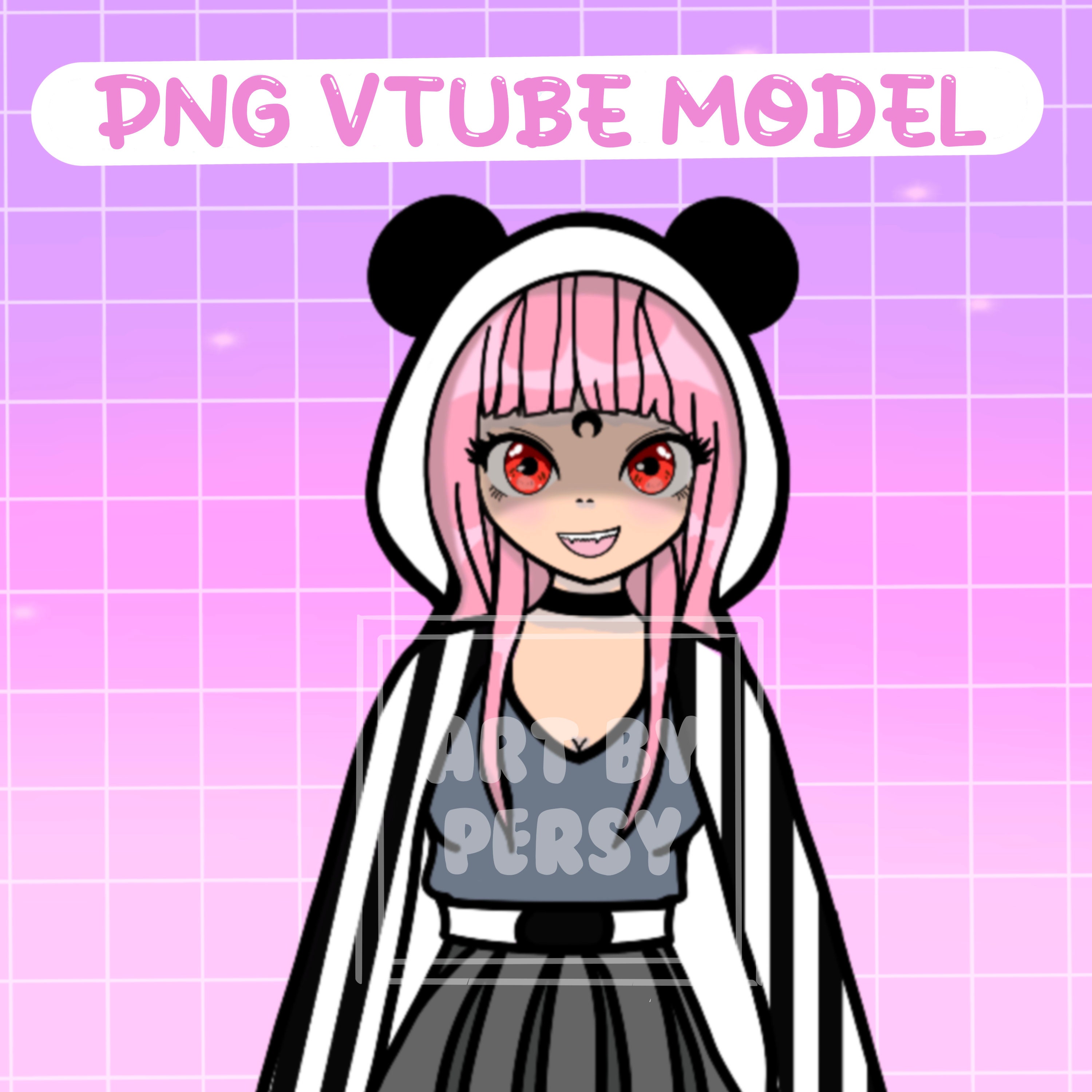 Vtuber Png | Cute Girl PNG Tuber | 6 Expressions | Content Creator ...
