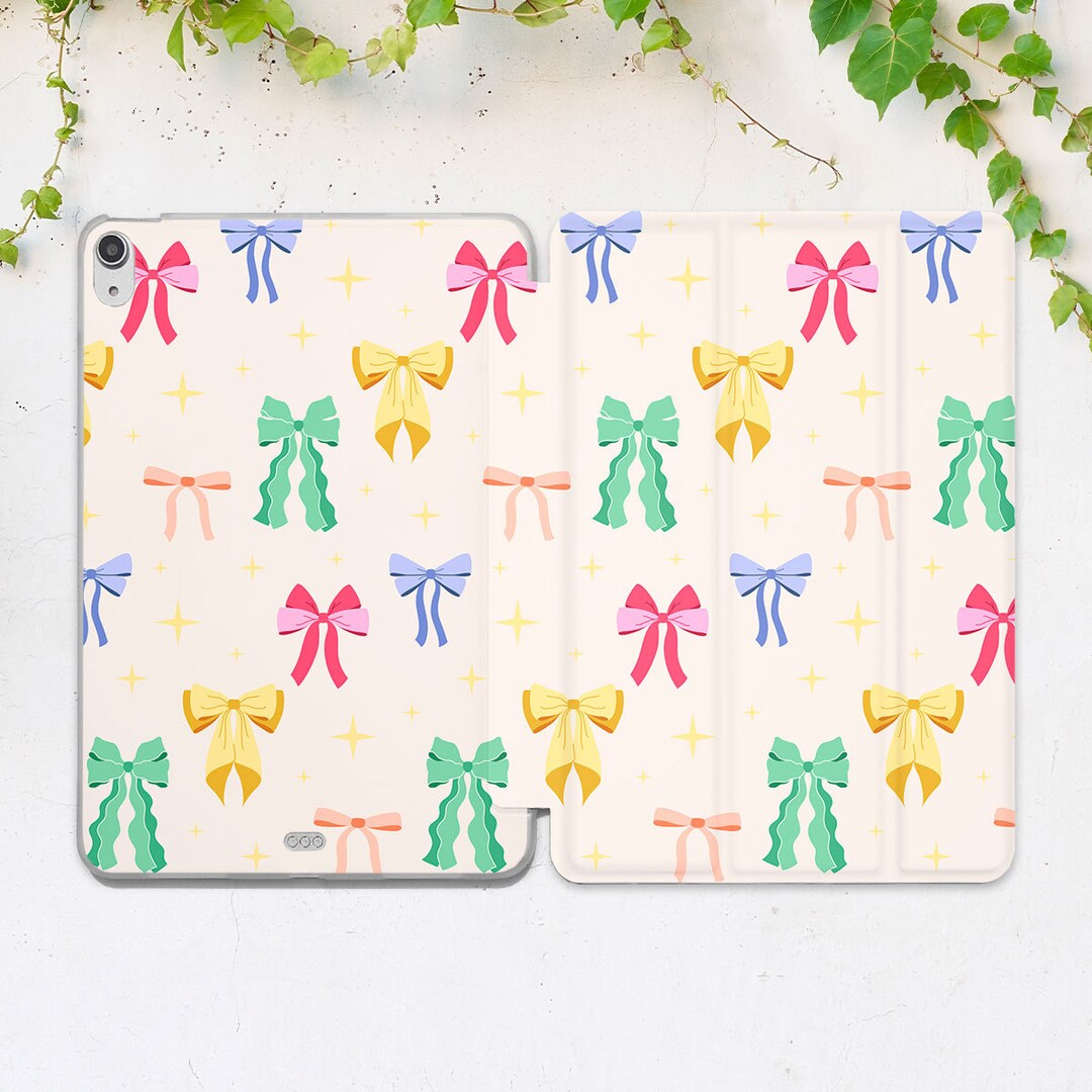 Cute Bow Art iPad Case Fun Girly Print Case iPad Smart Case iPad Case ...