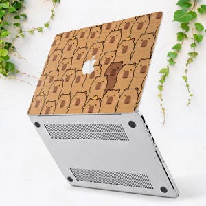 MacBook Case Anime Cute Kawaii Print MacBook Case Blue Clouds Art Case ...