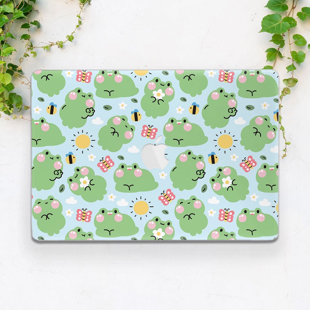 Funny Green Frogs MacBook Case Water MacBook Case Kawaii MacBook Hard ...