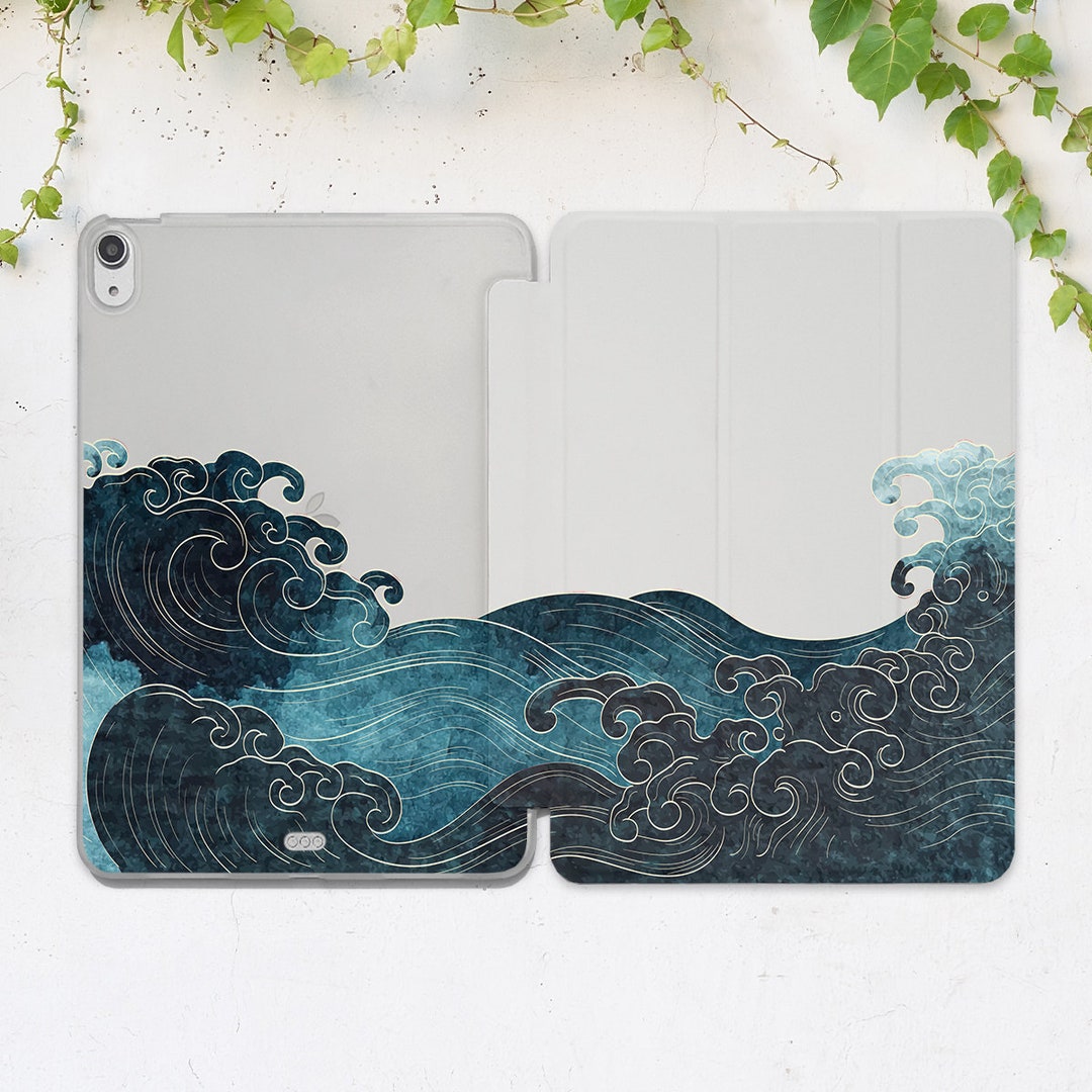 IPad Case Waves Simple Water Art iPad White Case iPad Case Ocean iPad ...