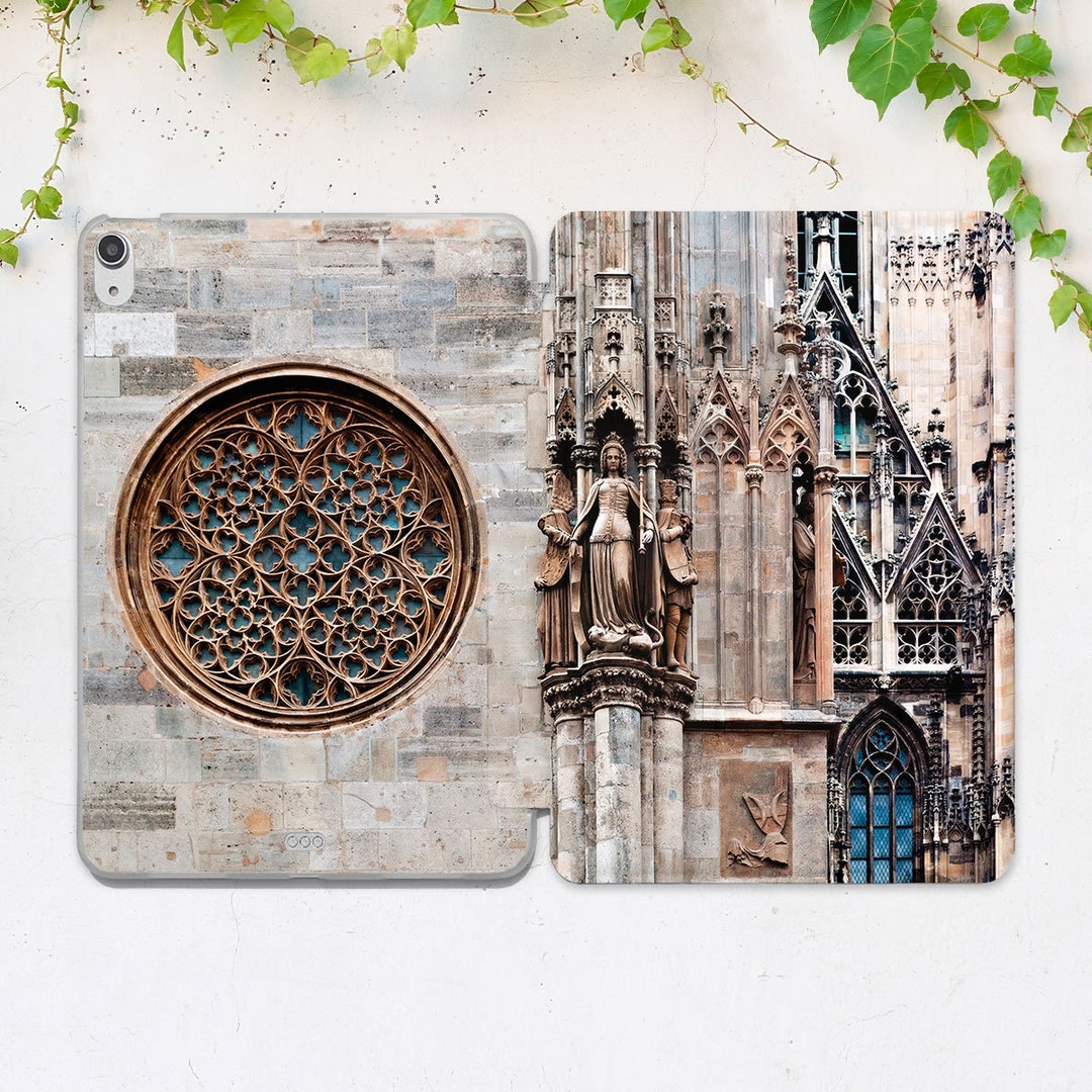 Gothic Building Print Dark Academia Art iPad Case Pattern Ornamental ...
