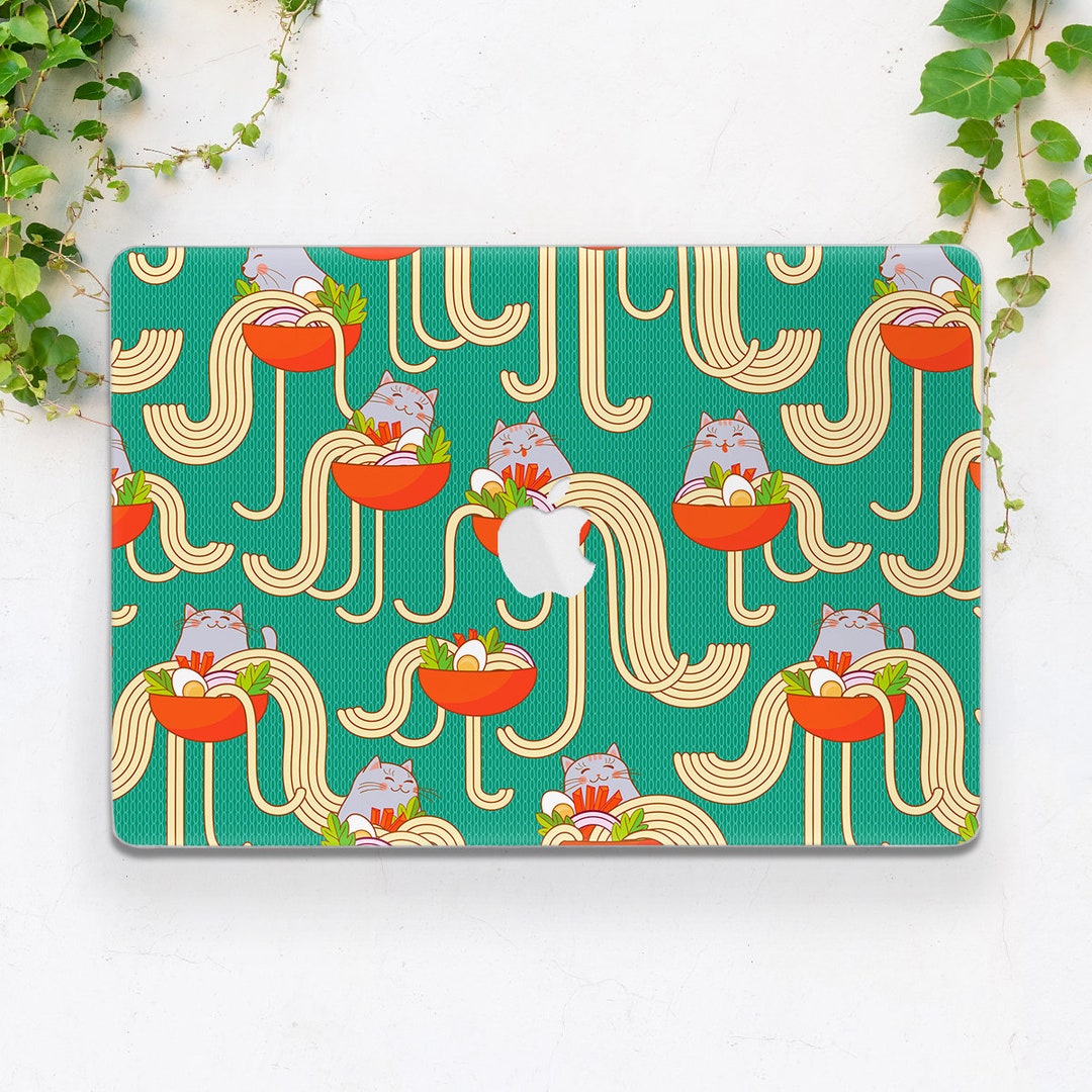 Funny Cats Case MacBook Case Ramen MacBook Case Japanese Cat Lover Gift ...