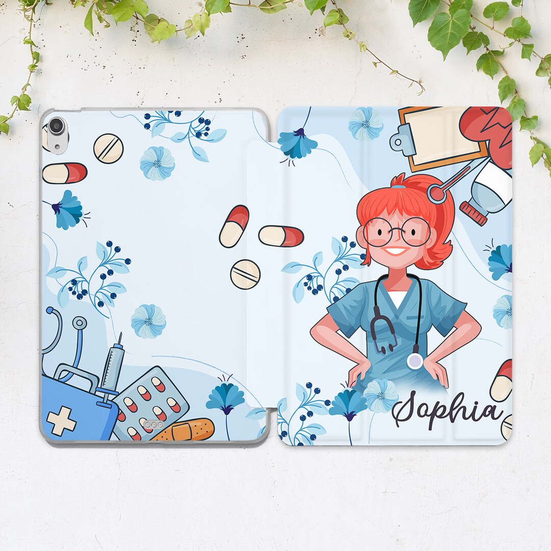 IPad Case Nurse Cute Elegant Case iPad Case Name iPad Case Custom ...