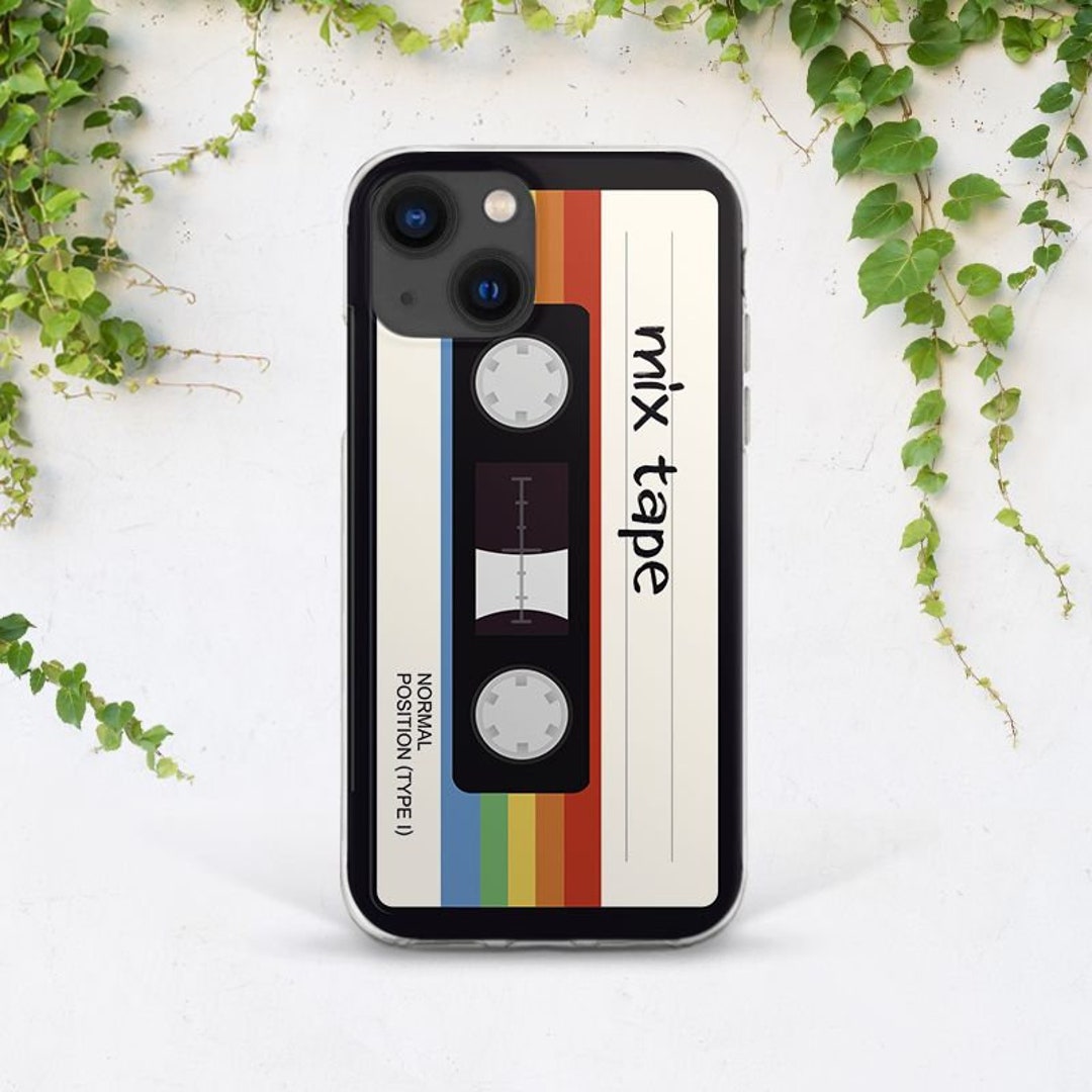 Retro Cassette Art iPhone Case 80s Phone Case Tape Mix Tape Print 90s ...