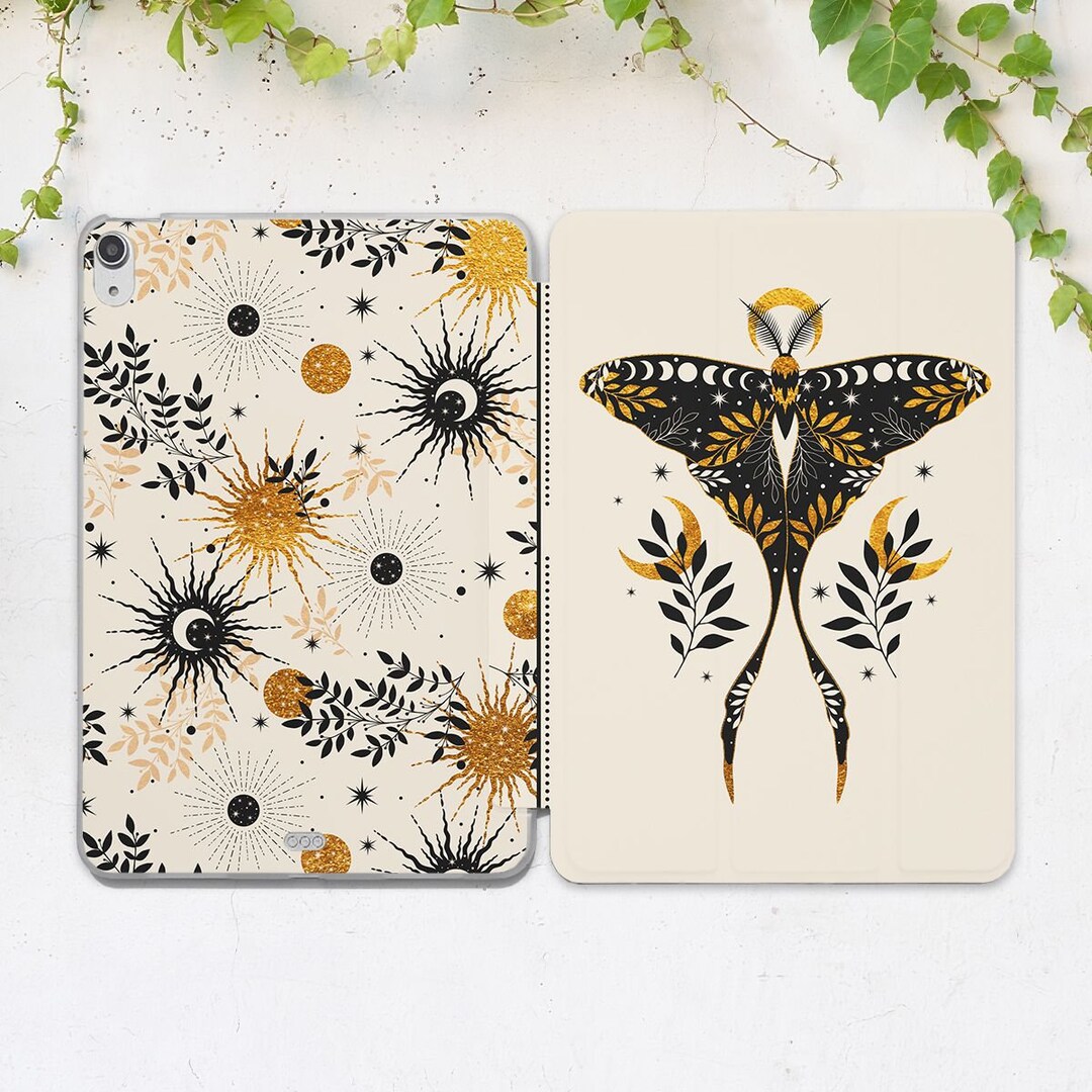 IPad Case Moth iPad Case Goth Butterfly Art Case iPad Case Moon Black ...