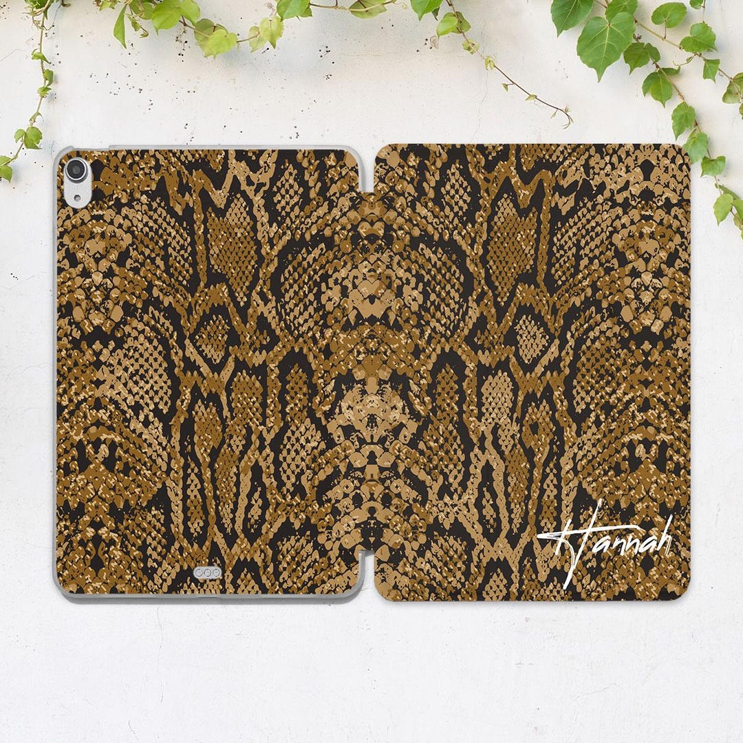 Serpent Skin Print iPad Case Name Snake Skin Art iPad Smart Cover iPad ...