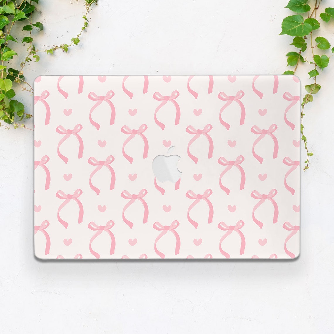 MacBook Case Pink Bow Cute Kawaii Light Pink Case MacBook Case Girly ...