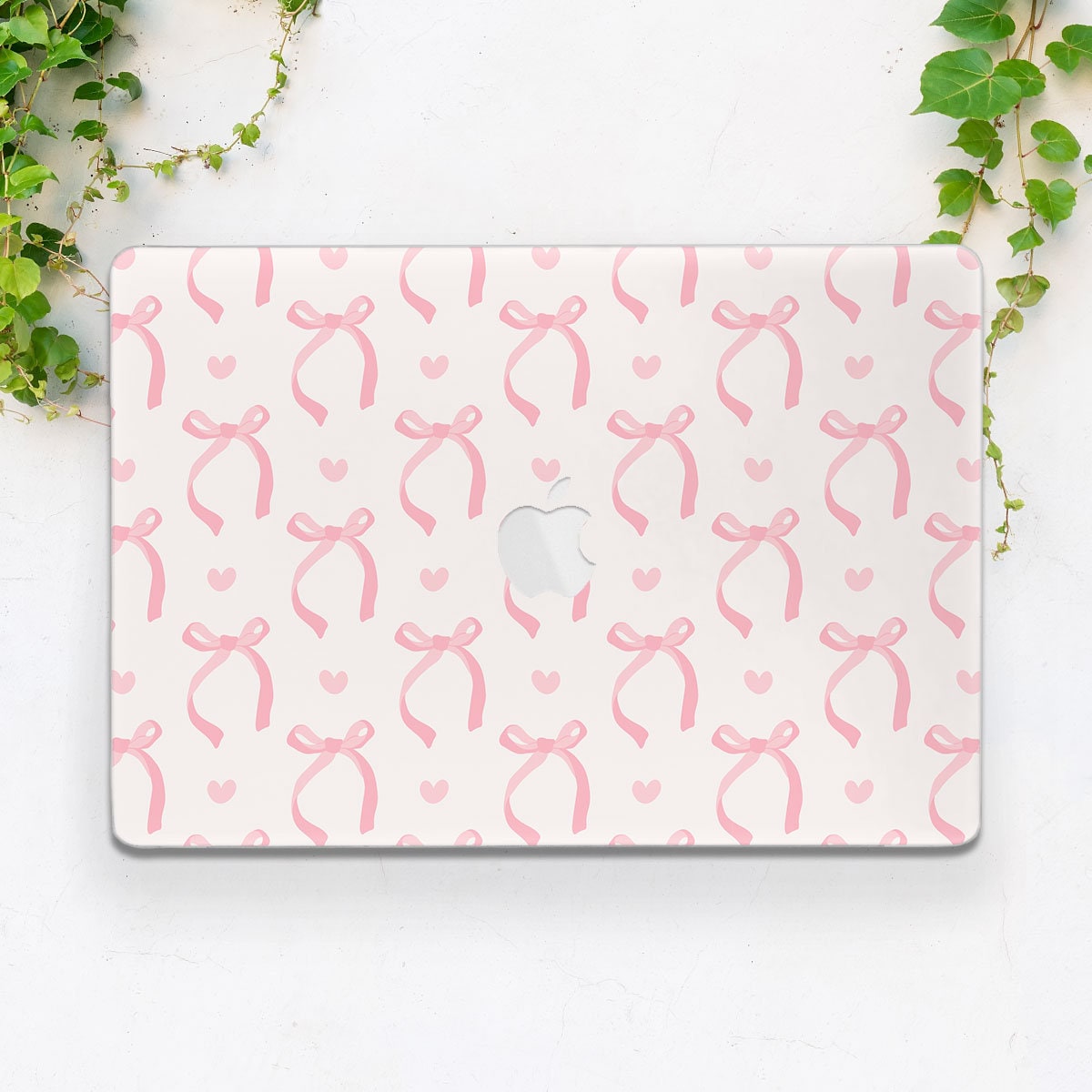 MacBook Case Pink Bow Cute Kawaii Light Pink Case MacBook Case Girly ...