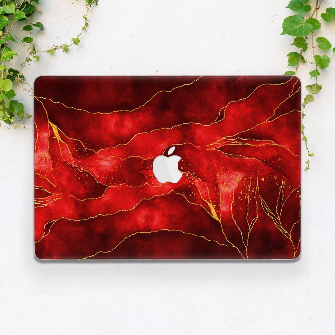 MacBook Case Red MacBook Case Simple Air 13 2021 Case MacBook Hard Case ...