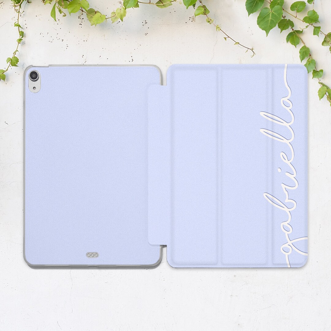 IPad Case Solid Color Light Blue Case iPad Case Name Personalized Case ...