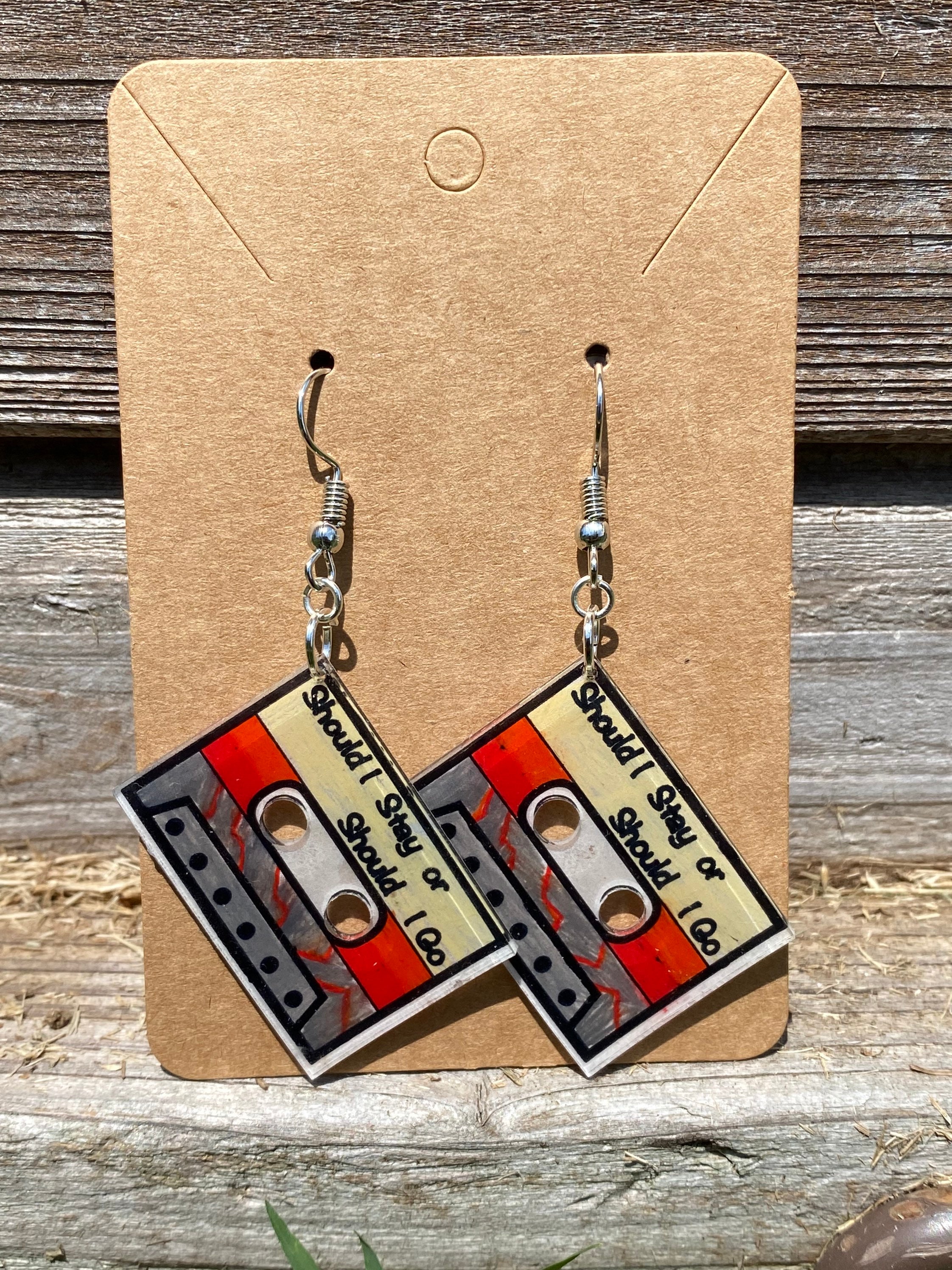 Stranger Things Inspired Cassette Earrings - Etsy