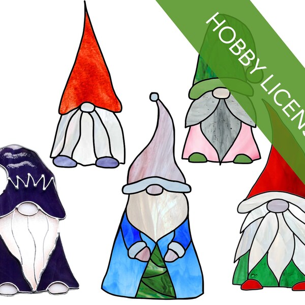 Stained Glass Gnomes - Etsy
