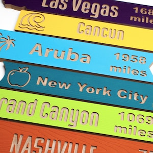 Direction, Mileage, Destination Outdoor Beach Signs - Personalized ...