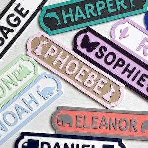 Custom Kids Name Signs for Bedrooms, Playroom Signs, Boys and Girls ...