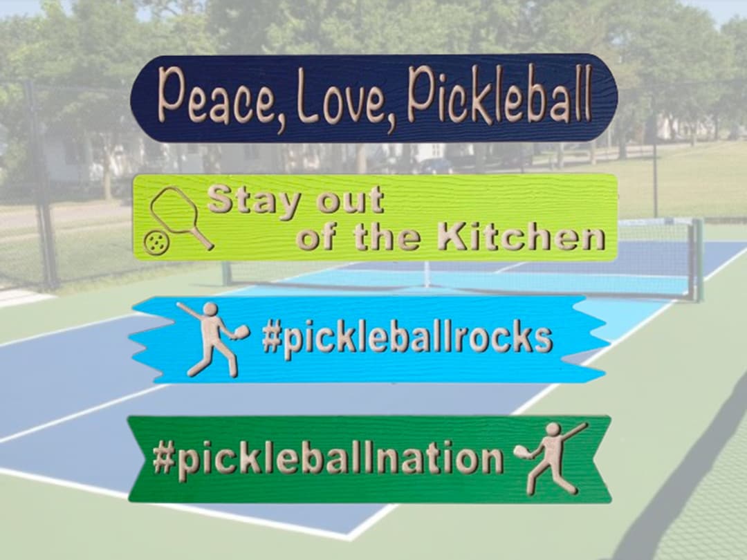 Pickleball Signs Pickleball Gift Pickleball Court Signs - Etsy