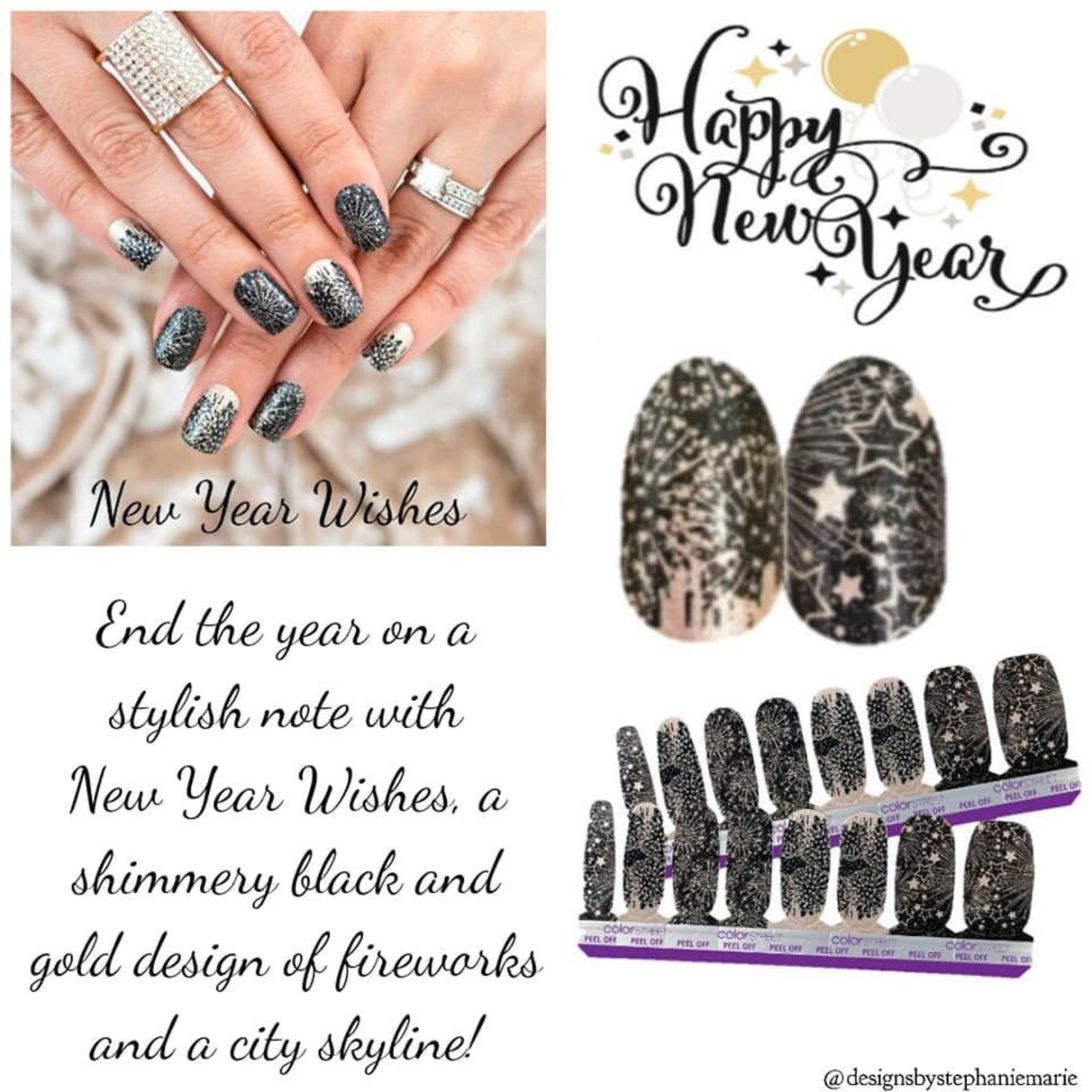 Color Street New Years Wishes RARE and RETIRED | Etsy