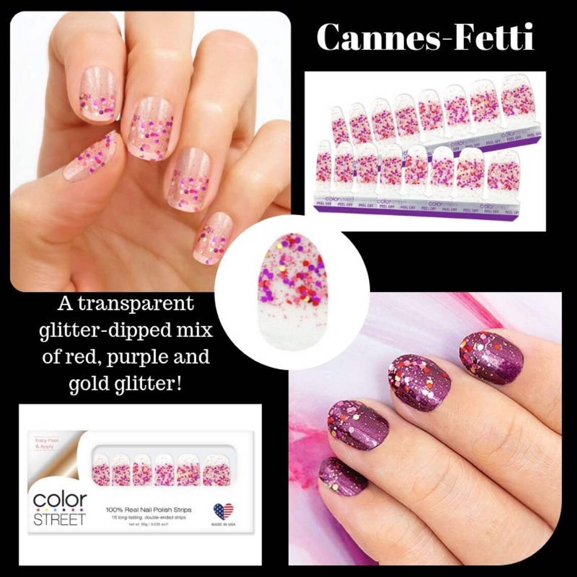 Color Street Cannes Fetti - Etsy