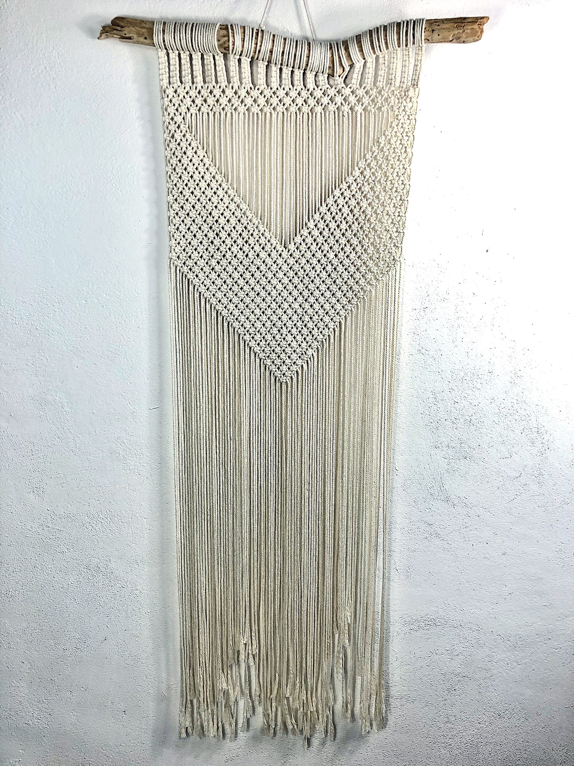 Boho Makramee Einzelstück Wandbehang Groß minimalistische | Etsy